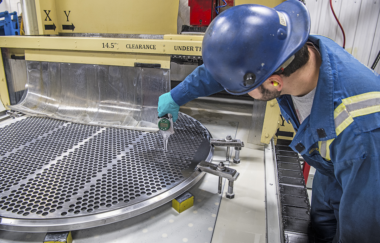 Edmonton Exchanger | Tubesheet Fabrication