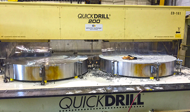 Edmonton Exchanger | Tubesheet Fabrication